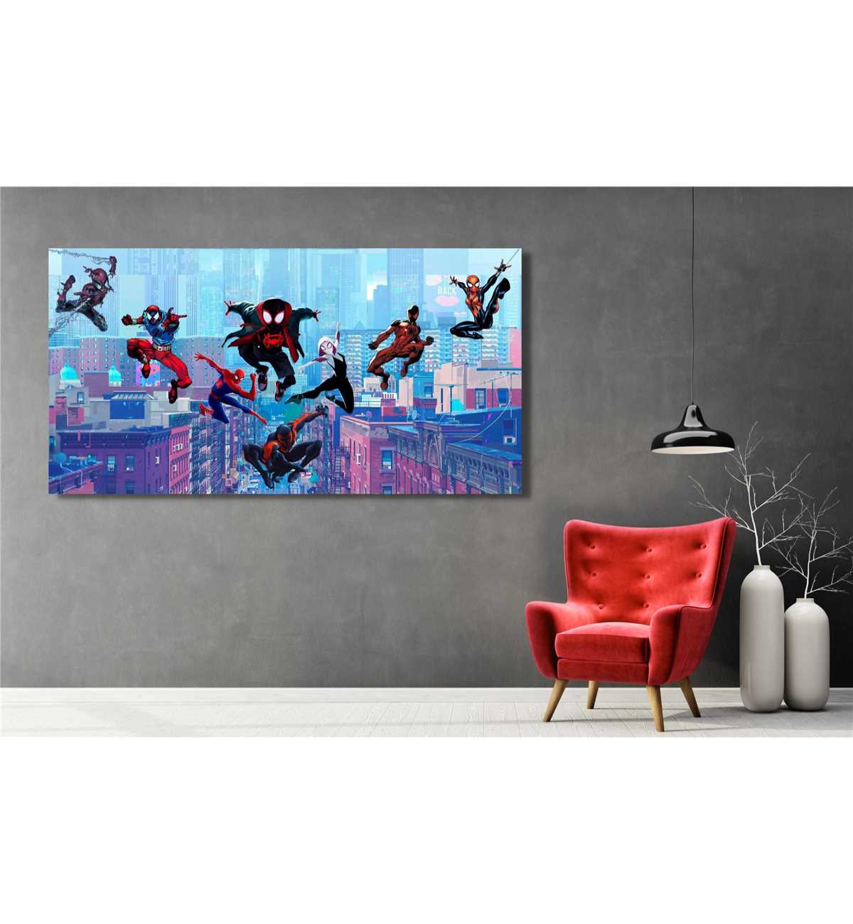 Spider-Man Across The Spider-Verse Wall Art /Canvas/ Spider- | Inspire ...