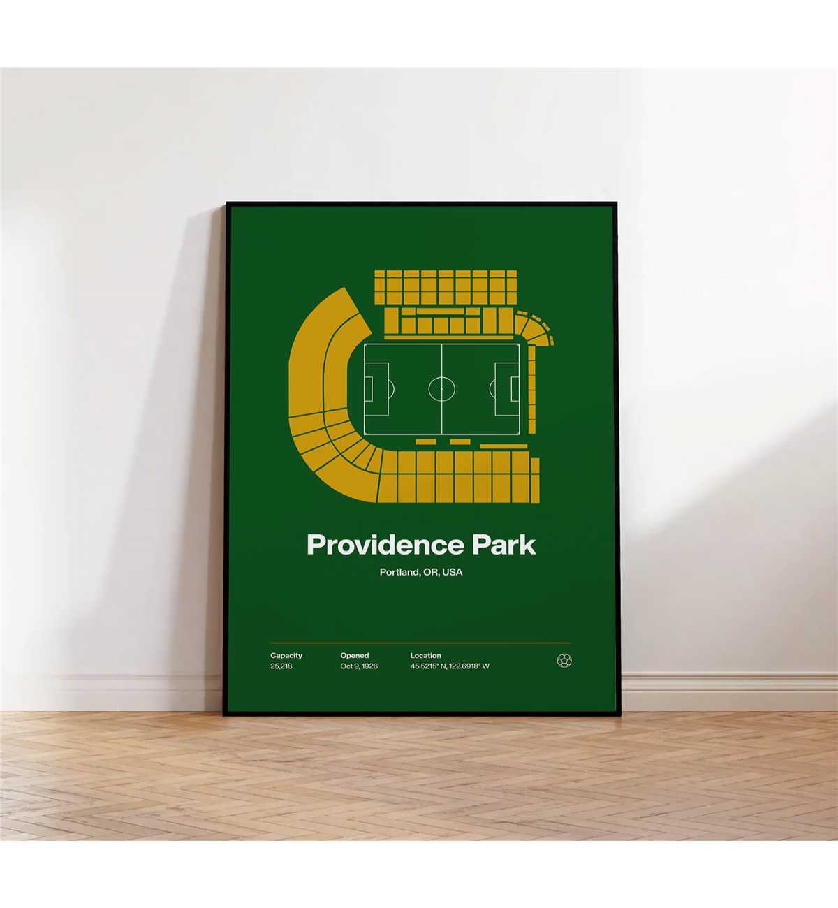 Portland Timbers Poster, Providence Park Stadium Print, Cont | Inspire ...