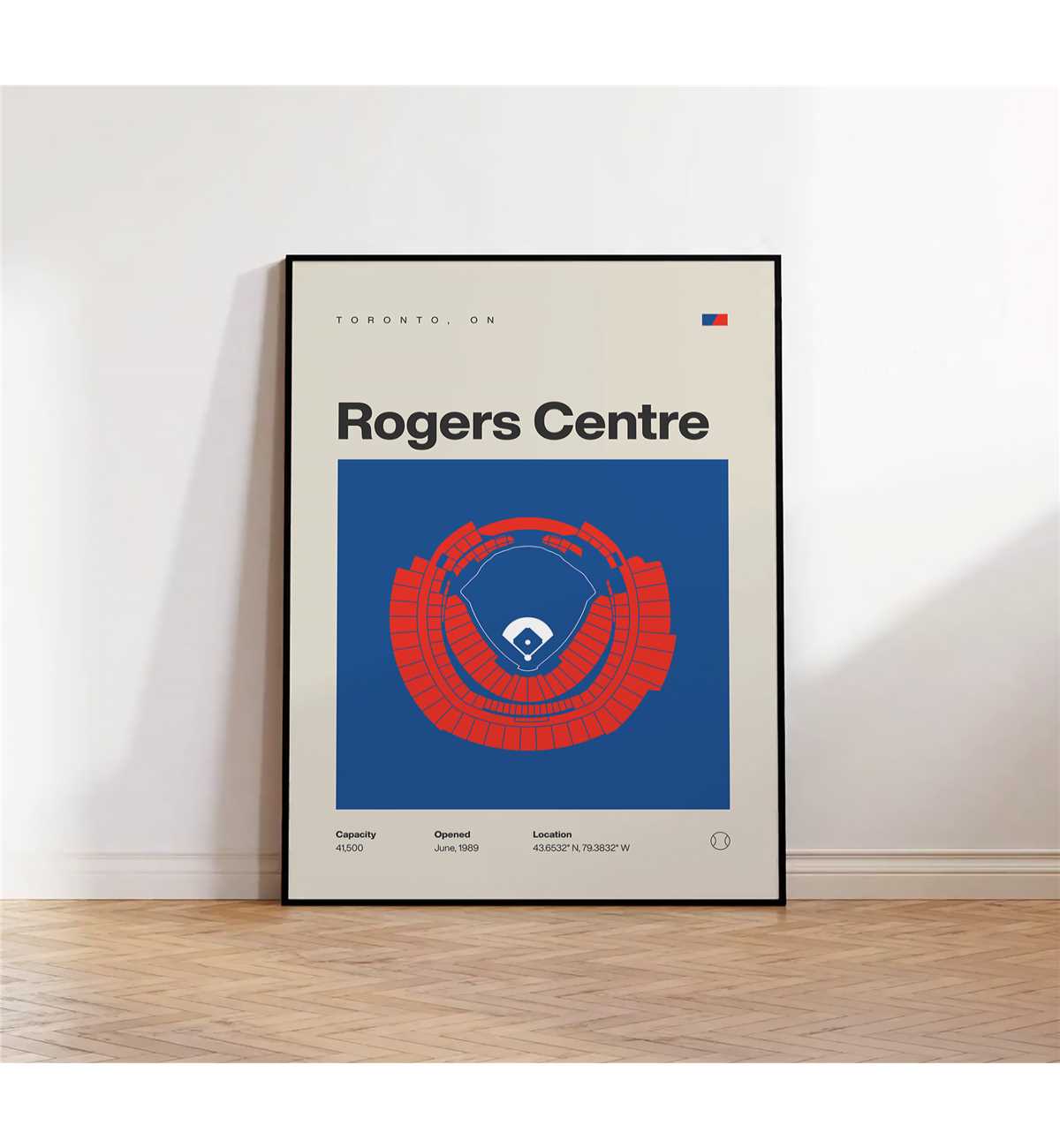Toronto Blue Jays Poster, Rogers Centre Stadium Print, | Inspire Uplift