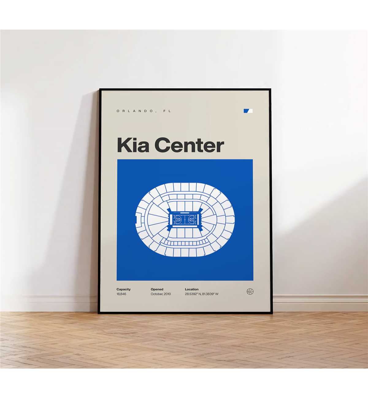 Orlando Magic Poster, Kia Center Stadium Print, Mid - Inspire Uplift
