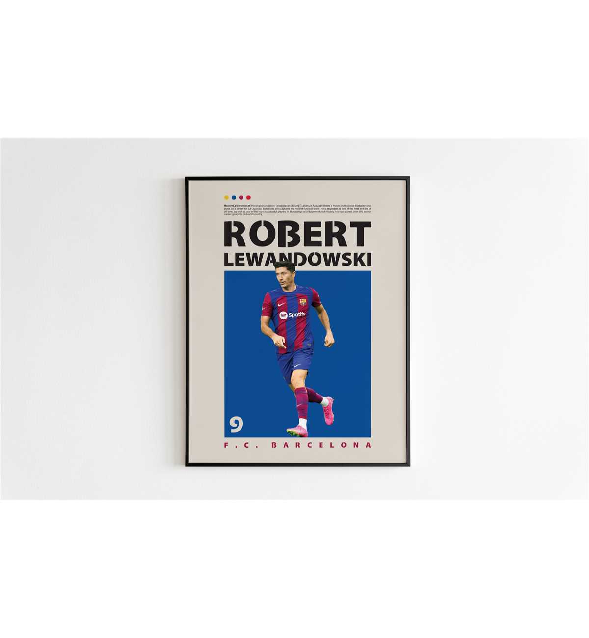Robert Lewandowski Poster, Barcelona Poster, Roberto Lewando - Inspire ...