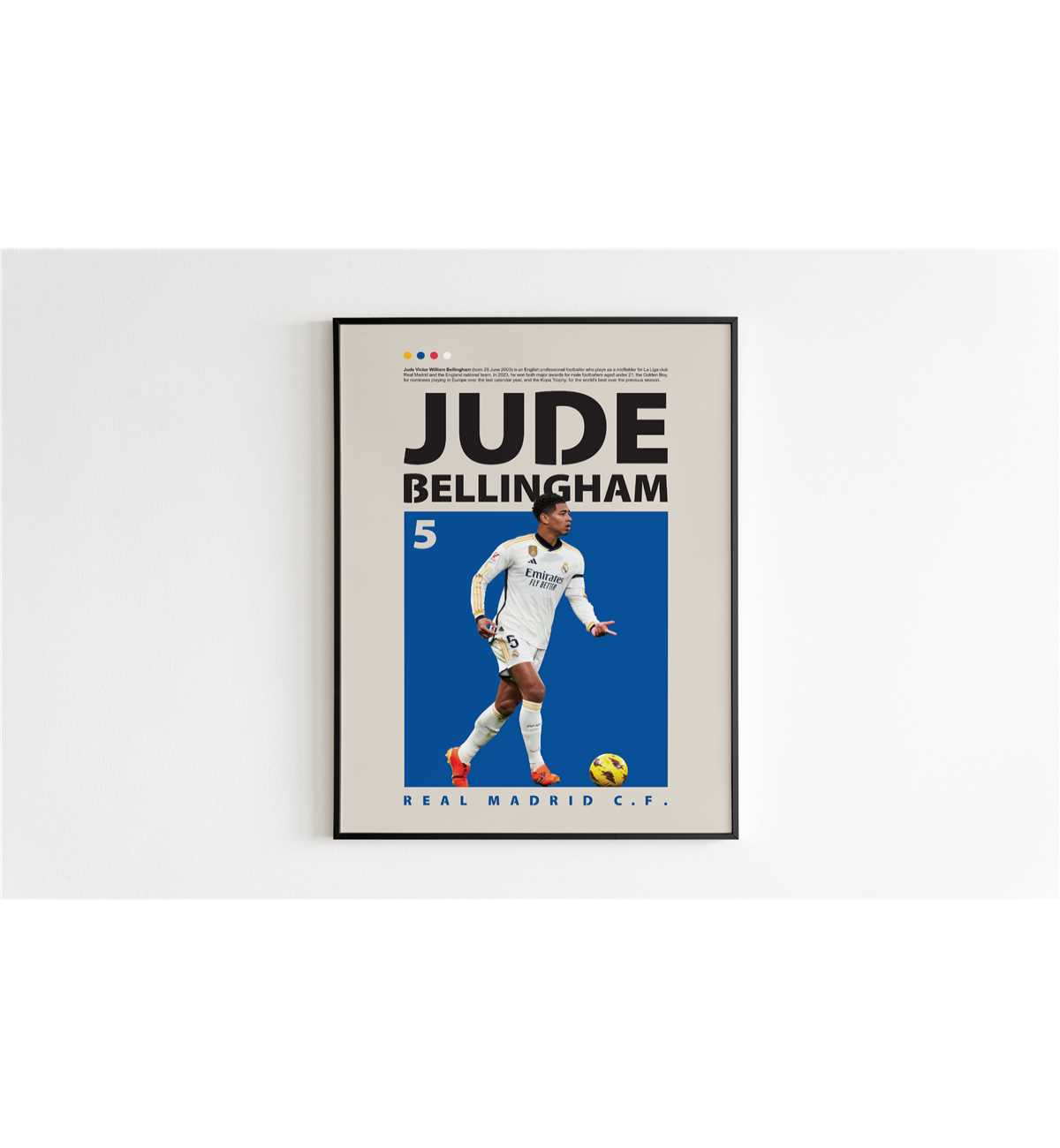 Jude Bellingham Poster, Real Madrid Poster Minimalist, Belli | Inspire ...