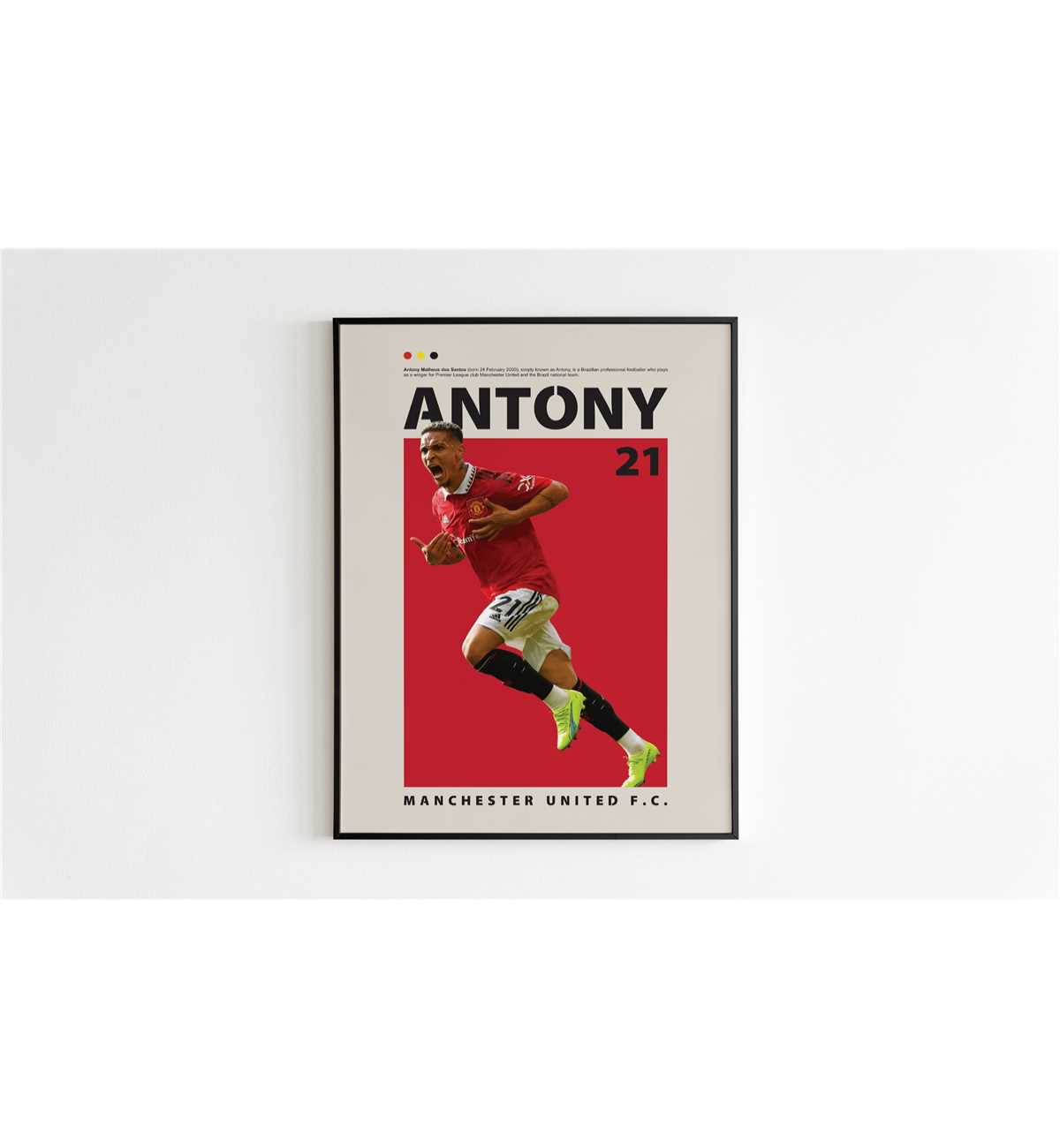 Antony Poster, Manchester United Poster Minimalist, Antony P | Inspire ...