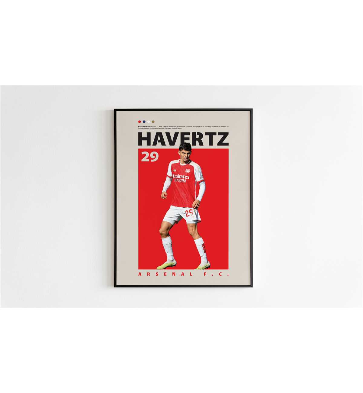 Kai Havertz Poster, Arsenal Poster Minimalist, Kai Havertz | Inspire Uplift