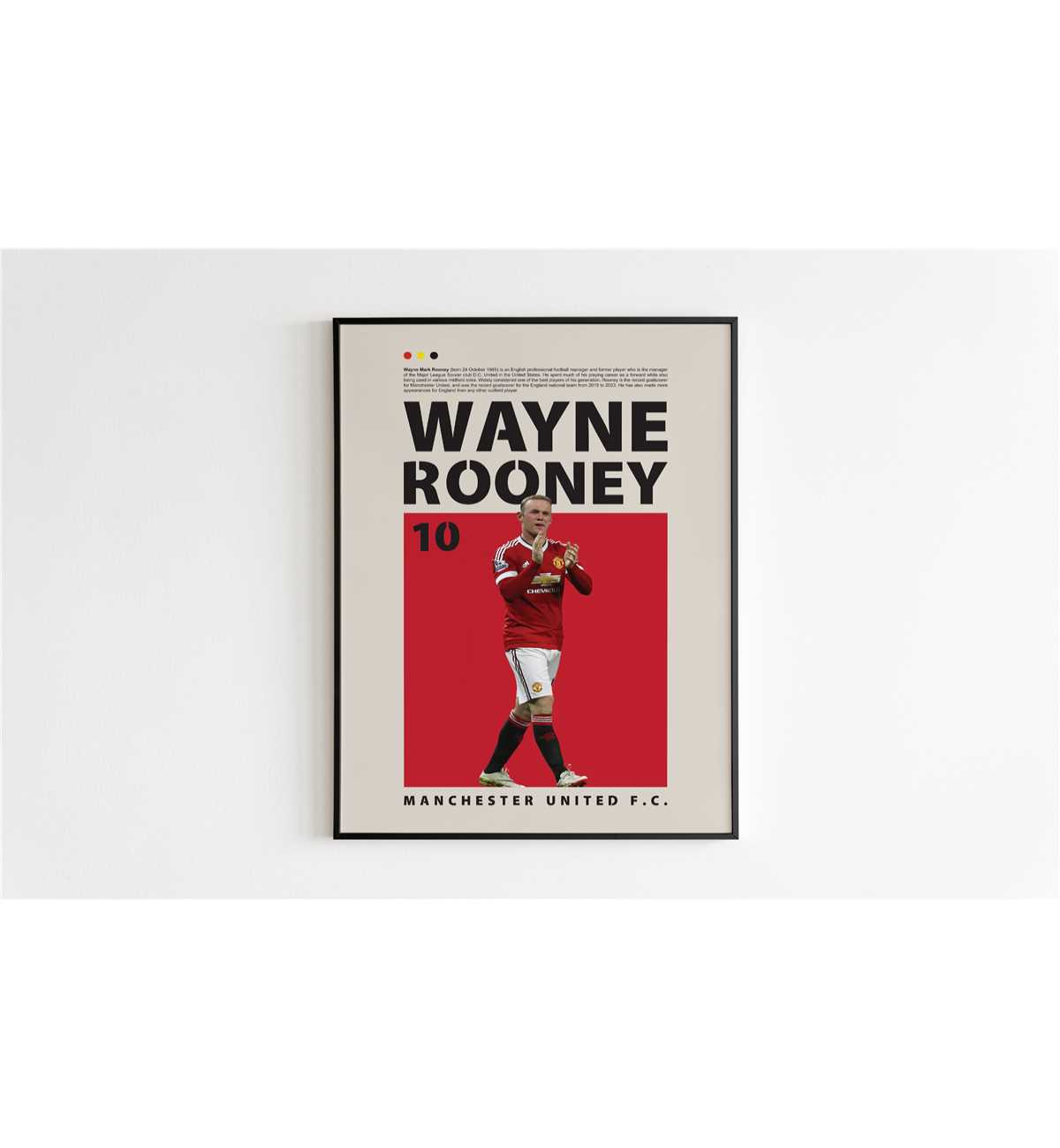 Wayne Rooney Poster, Manchester United Poster Minimalist, Ro | Inspire ...