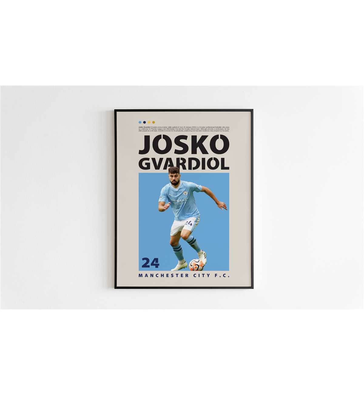 Josko Gvardiol Poster, Manchester City Poster, Josko Gvardio | Inspire ...