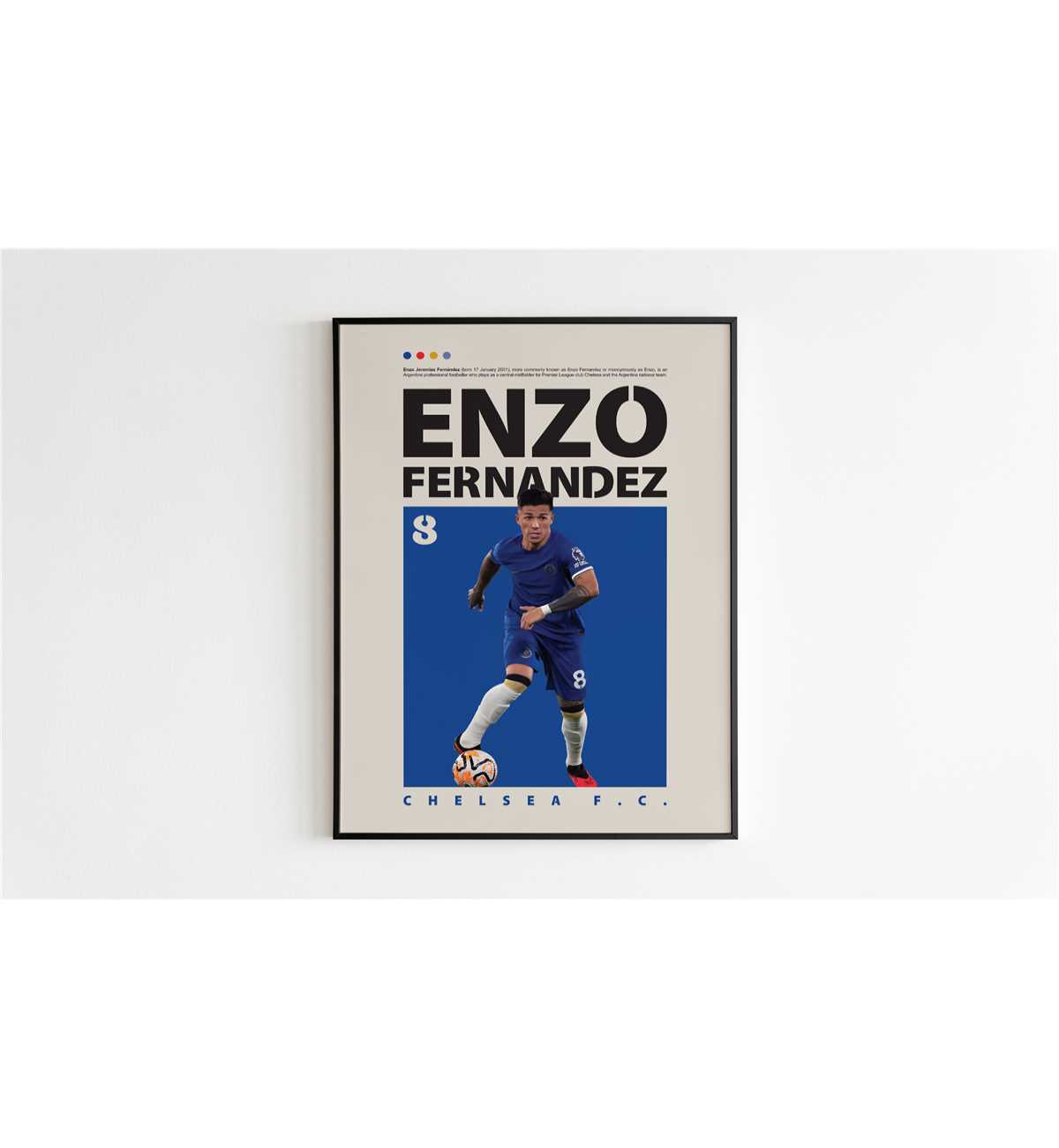 Enzo Fernandez Poster, Chelsea Poster, Enzo Fernandez Print - Inspire ...