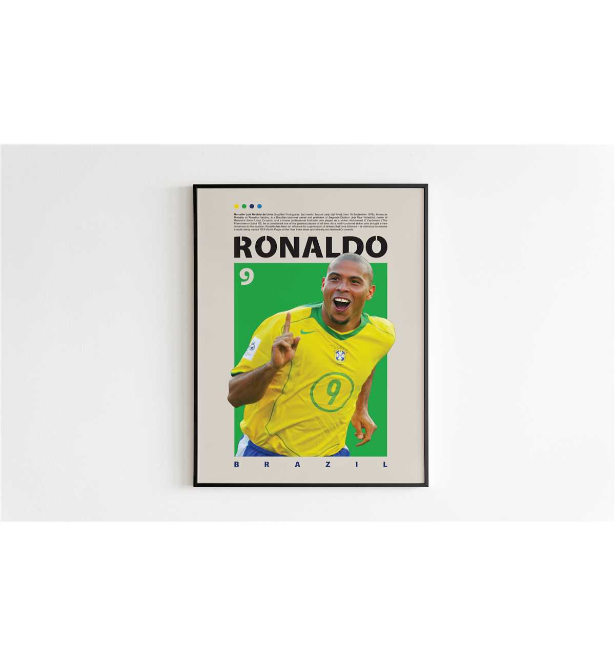 Ronaldo Poster, Brazil Poster Minimalist, Ronaldo Print Art, | Inspire ...