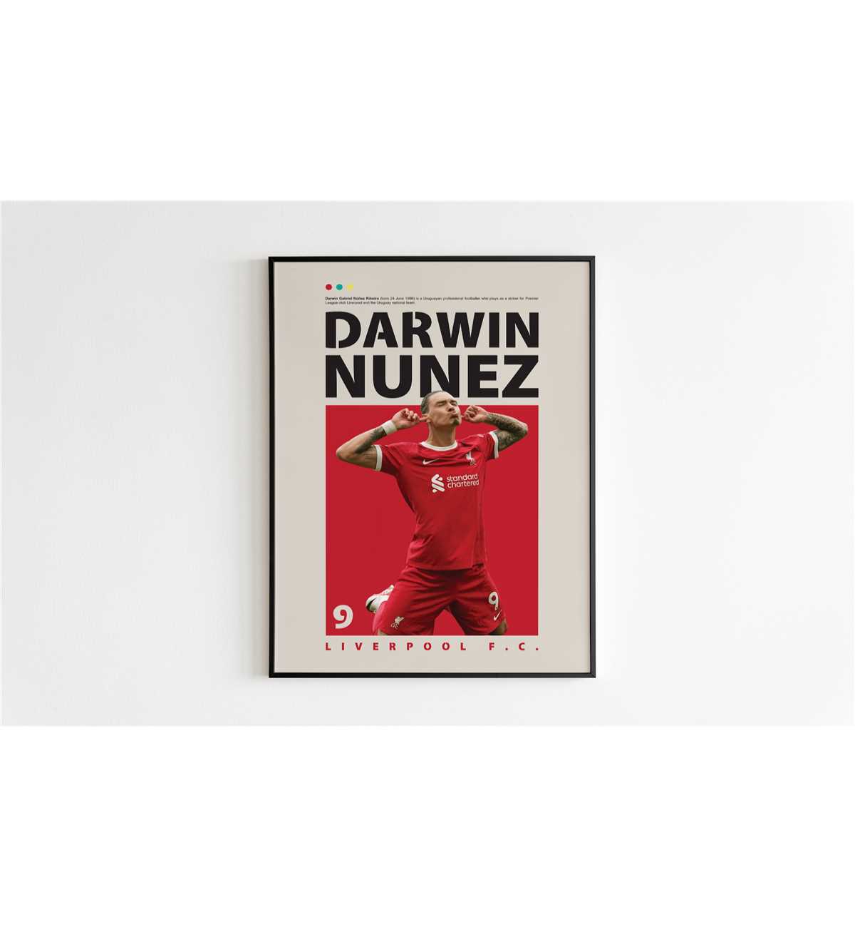 Darwin Nunez Poster, Liverpool Poster Minimalist, Darwin Nun - Inspire ...