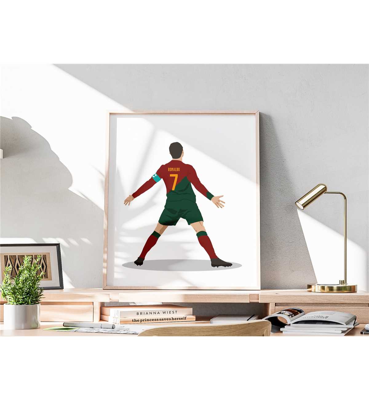 Cristiano Ronaldo Hand Drawn Poster, Football Illustration, - Inspire ...