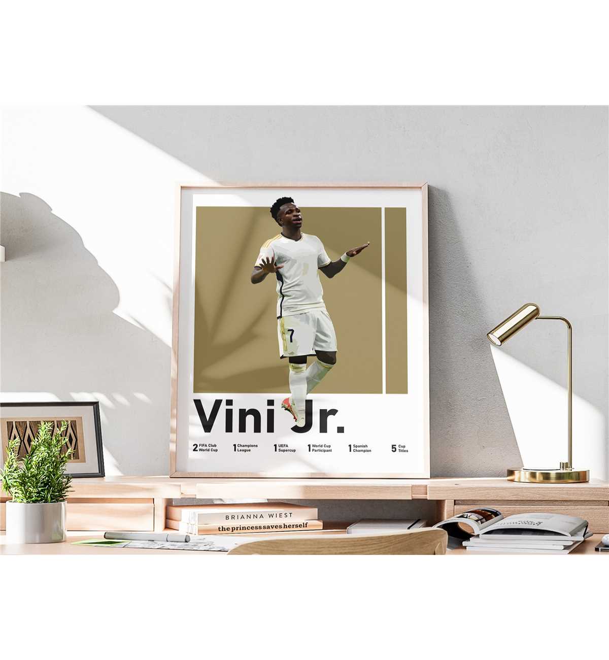 Vini Jr Wall Art, Printable Vinicius Junior Poster, | Inspire Uplift