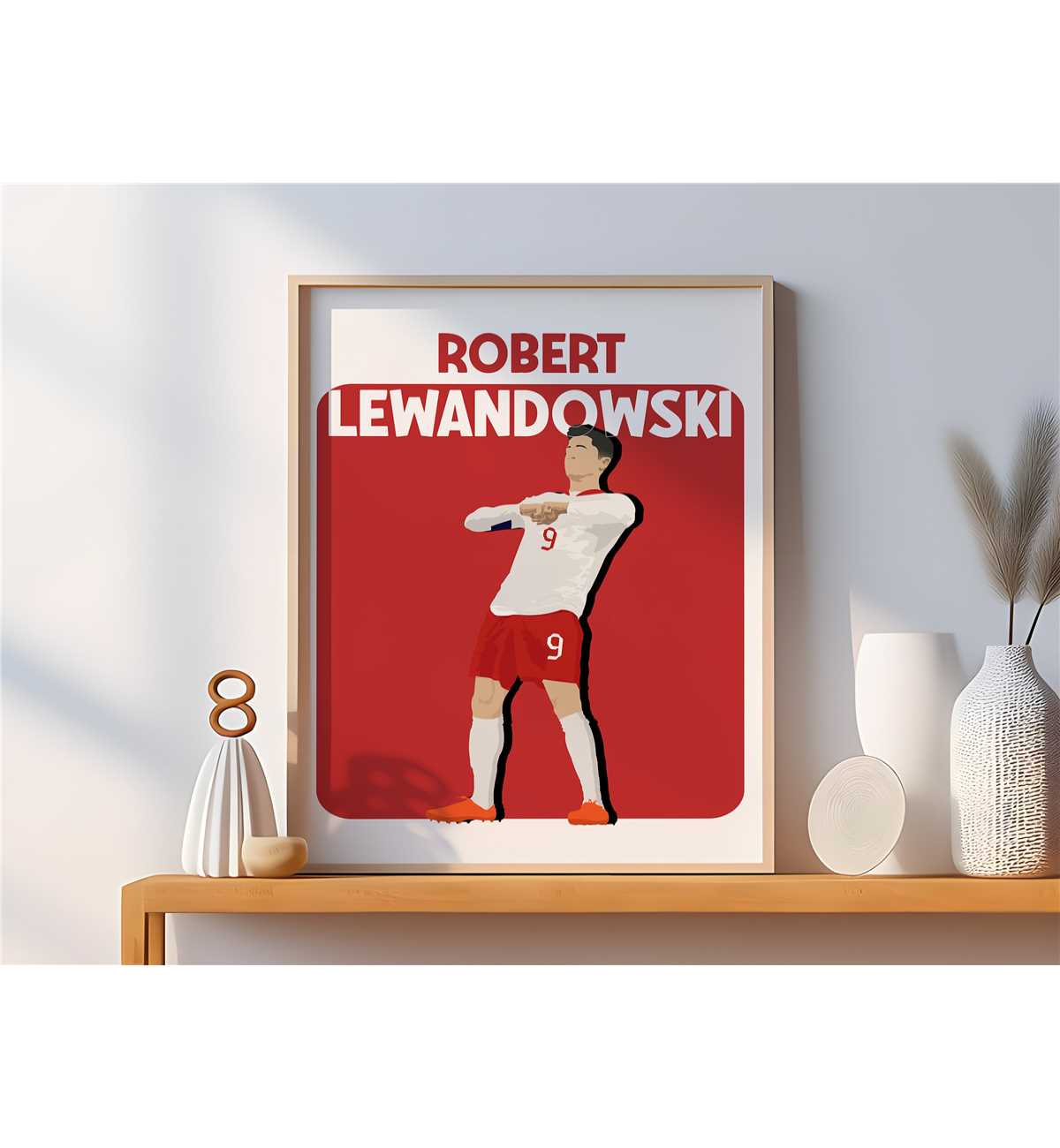 Hand Drawn Football Poster, Printable Robert Lewandowski Dra - Inspire ...