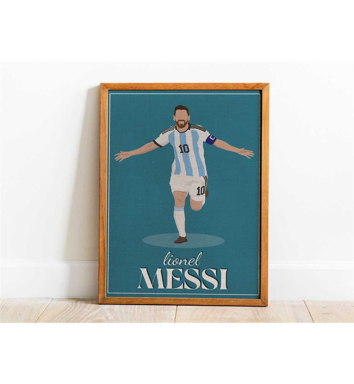 Printable Lionel Messi Minimalist Wall Poster, Soccer Wall | Inspire Uplift