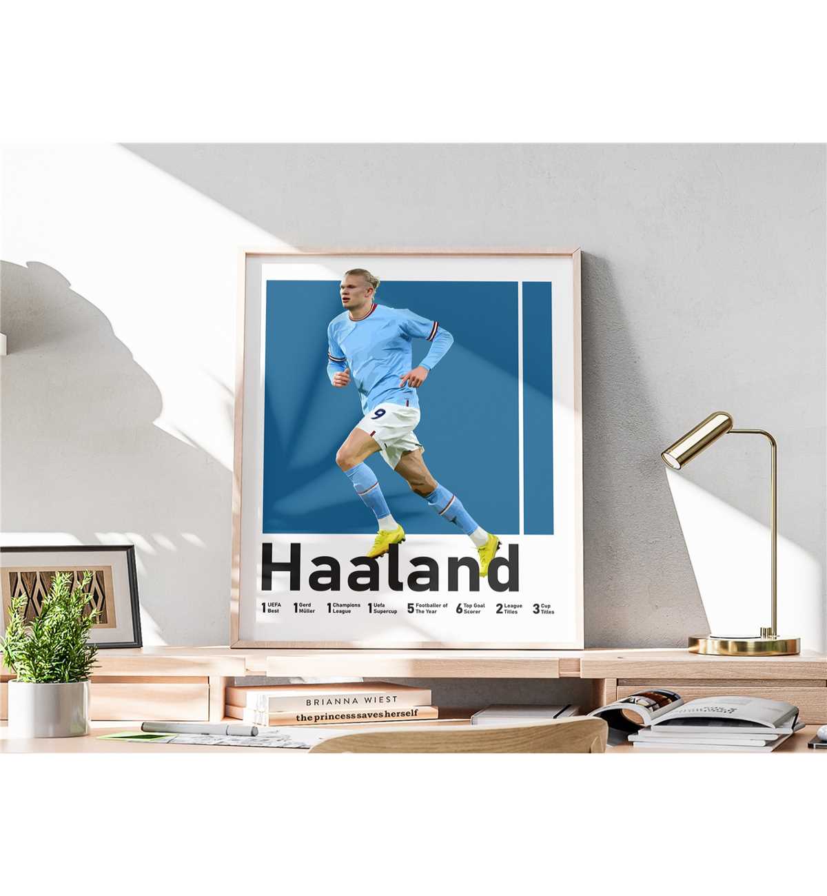 Printable Haaland Fans Gift, Erling Haaland Poster, Gift - Inspire Uplift
