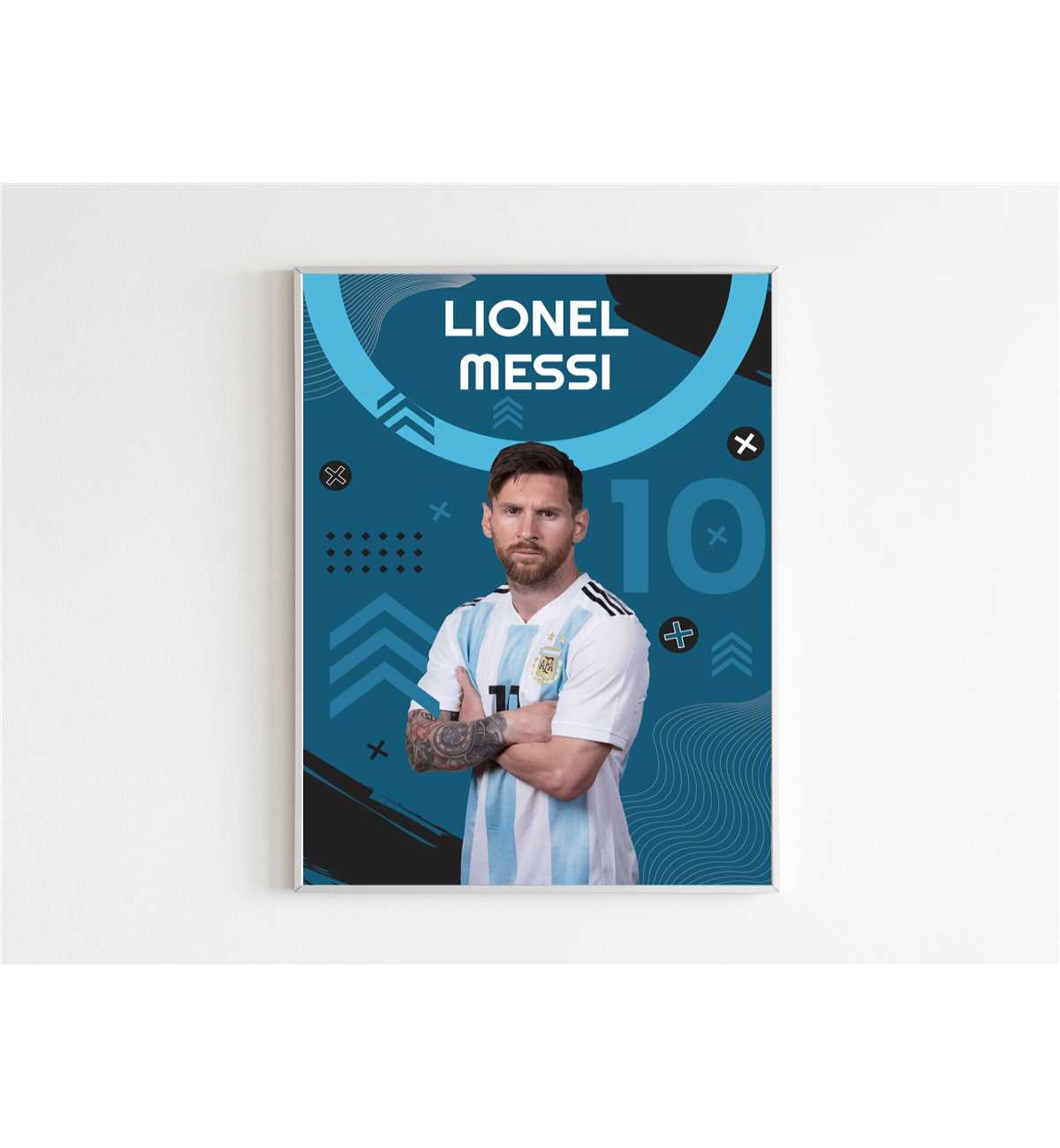 Printable Lionel Messi Wall Art, Soccer Poster Design, - Inspire Uplift