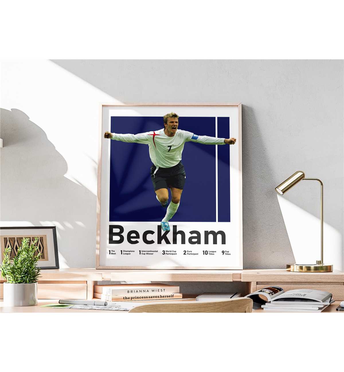 Printable David Beckham Poster, English Soccer Legend, Footb | Inspire ...