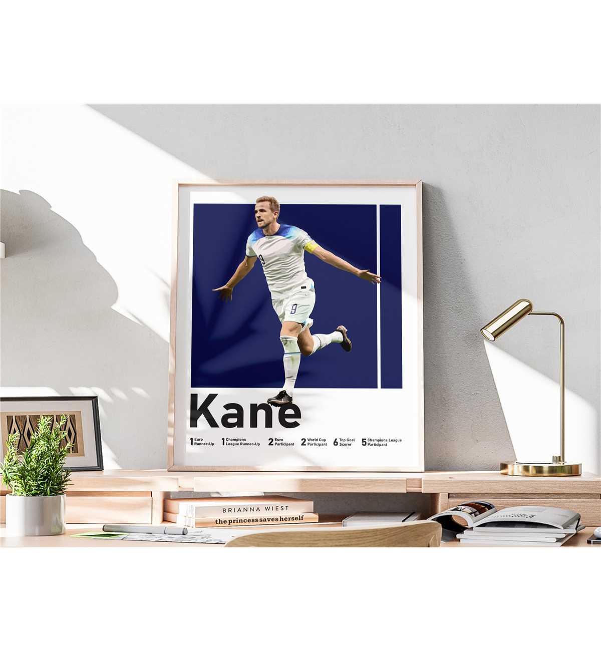Printable Harry Kane Poster, English Forward, Soccer Print, | Inspire ...
