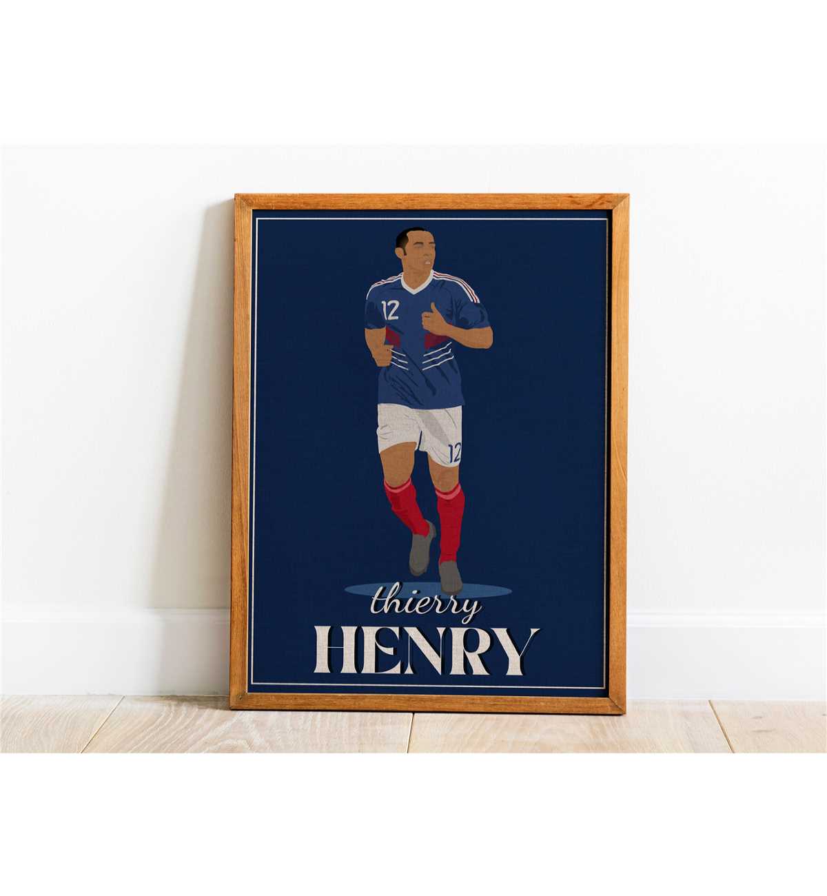 Printable Thierry Henry Wall Print, France Football Legend - Inspire Uplift