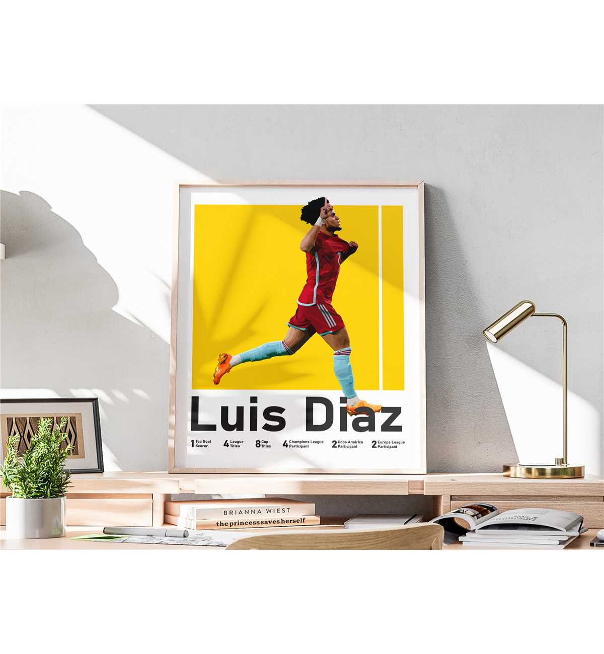 Printable Luis Diaz Poster, Football Gift for Boys, | Inspire Uplift