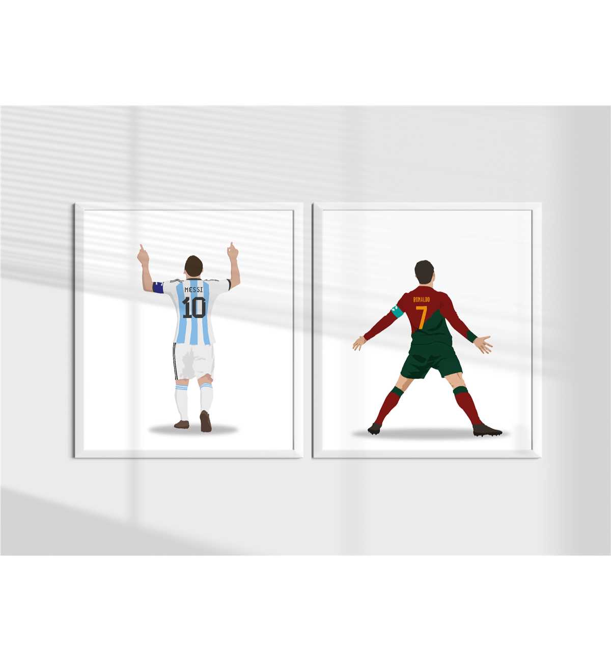 Printable Ronaldo Messi National Team Print Bundle, Handdraw | Inspire ...