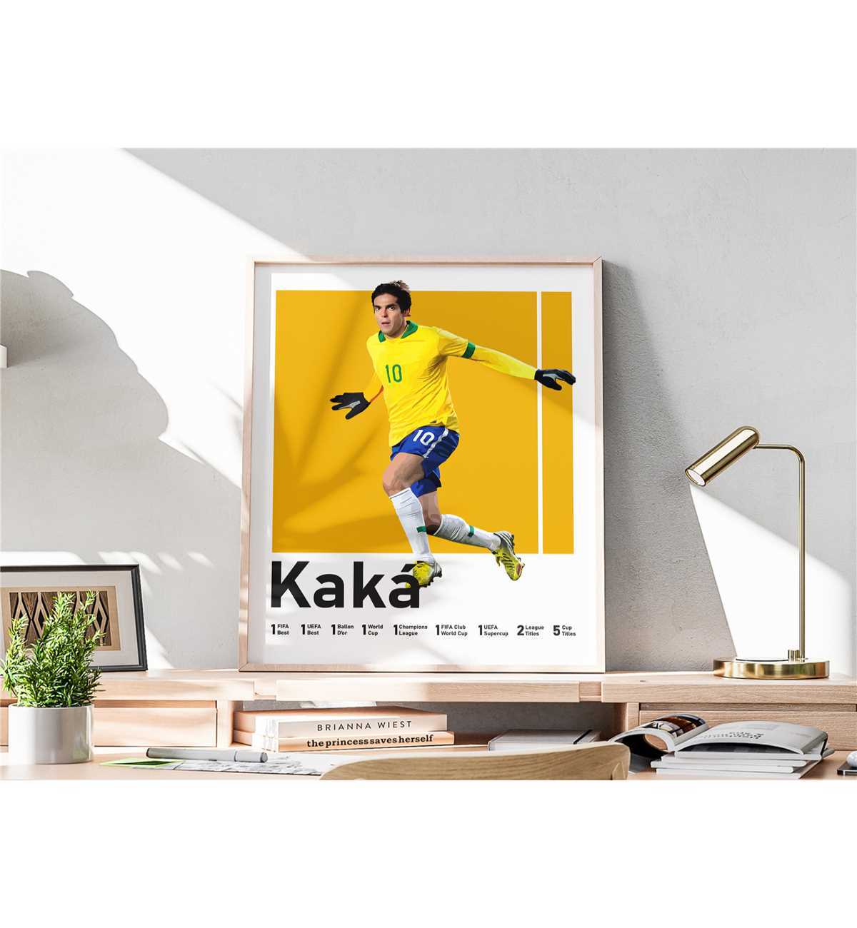 Printable Ricardo Kaka Poster, Man Cave Decoration, Brazilia | Inspire ...