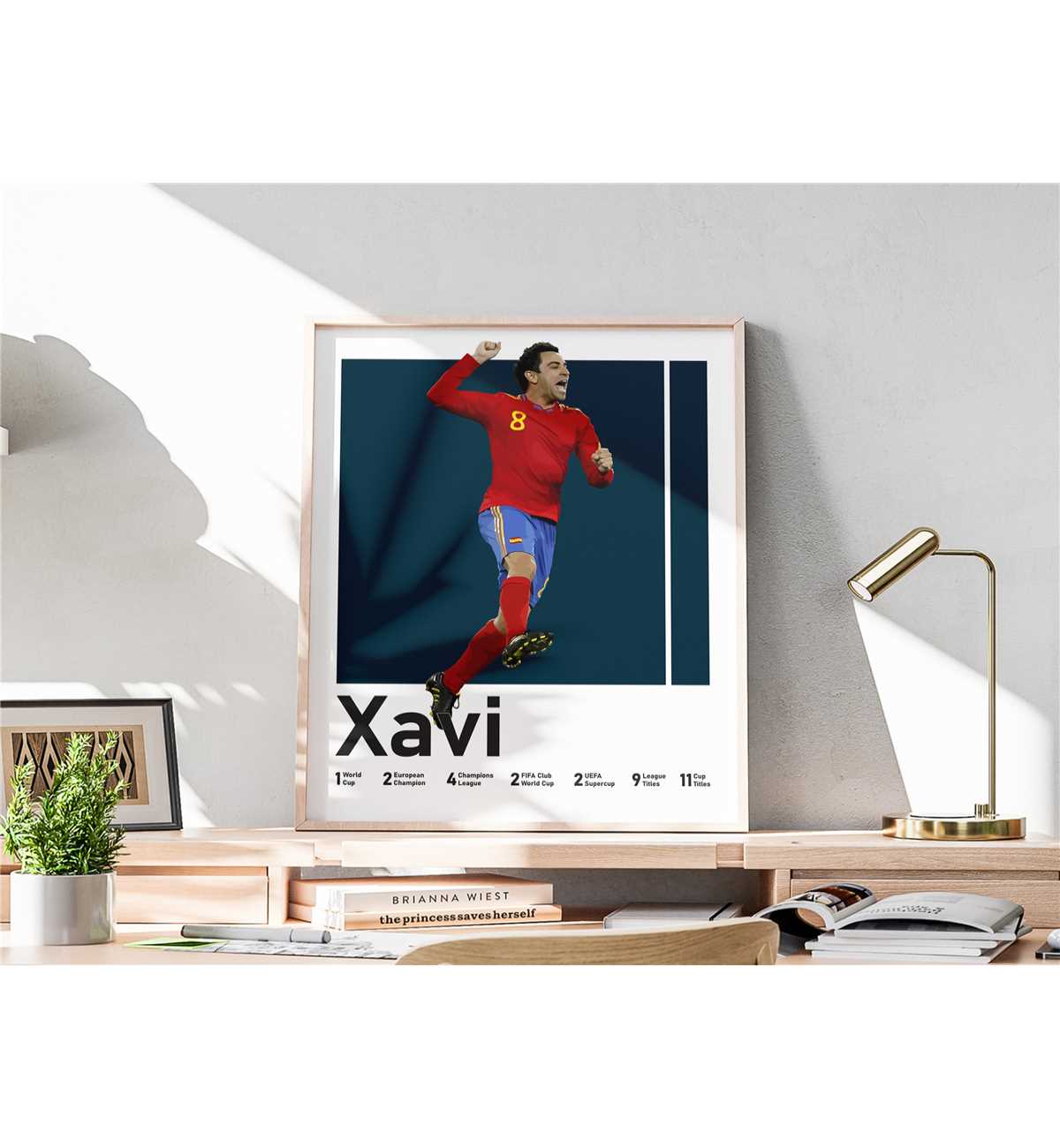 Printable Xavi Hernandez Poster, Spanish Football Legend, Pr - Inspire ...