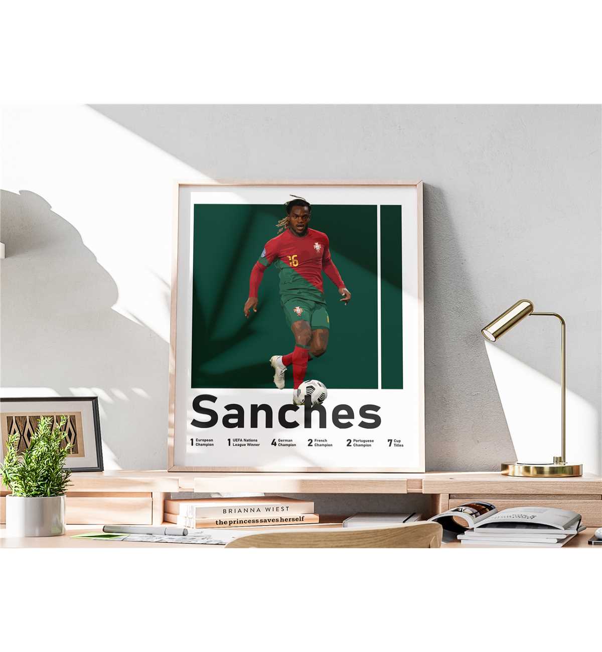 Printable Renato Sanches Poster, Portugal Soccer Print, Teen | Inspire ...