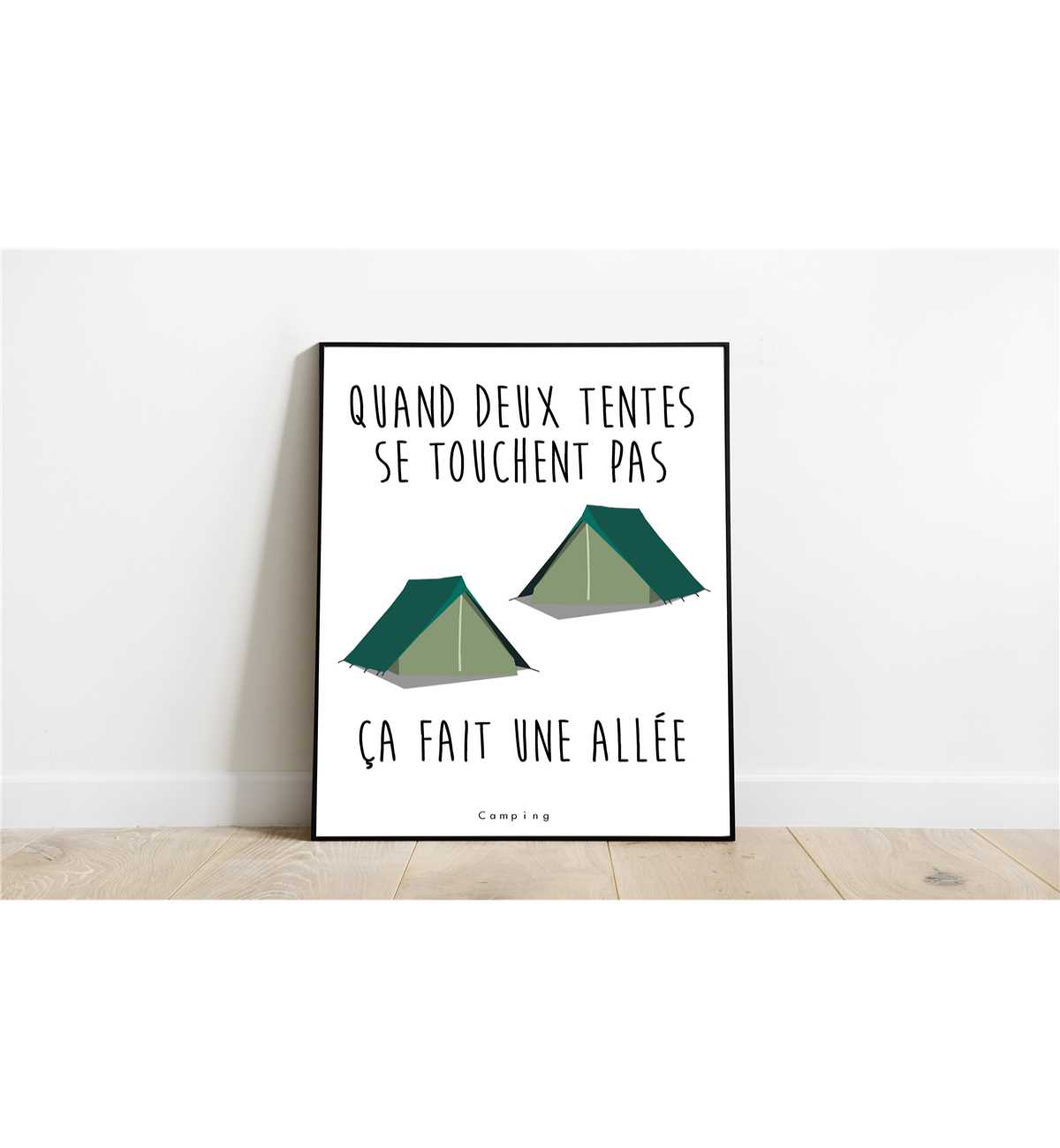 Camping - 2 tents - Poster - Poster | Inspire Uplift