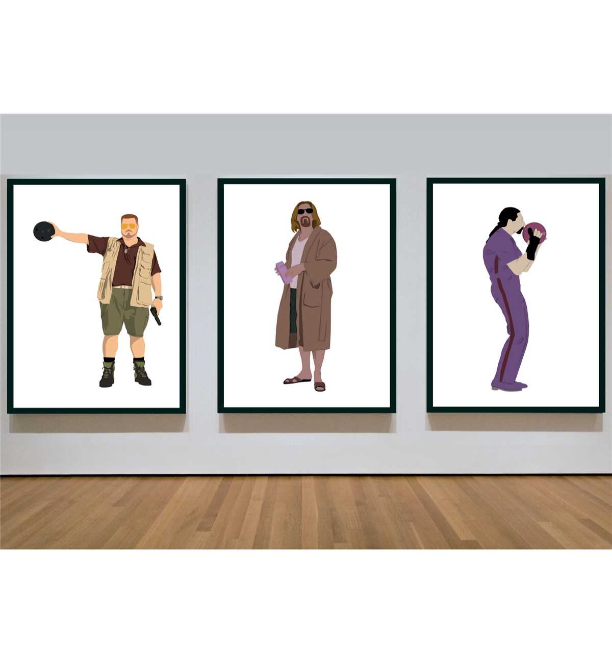 Set of 3 posters The big Lebowski - - Inspire Uplift