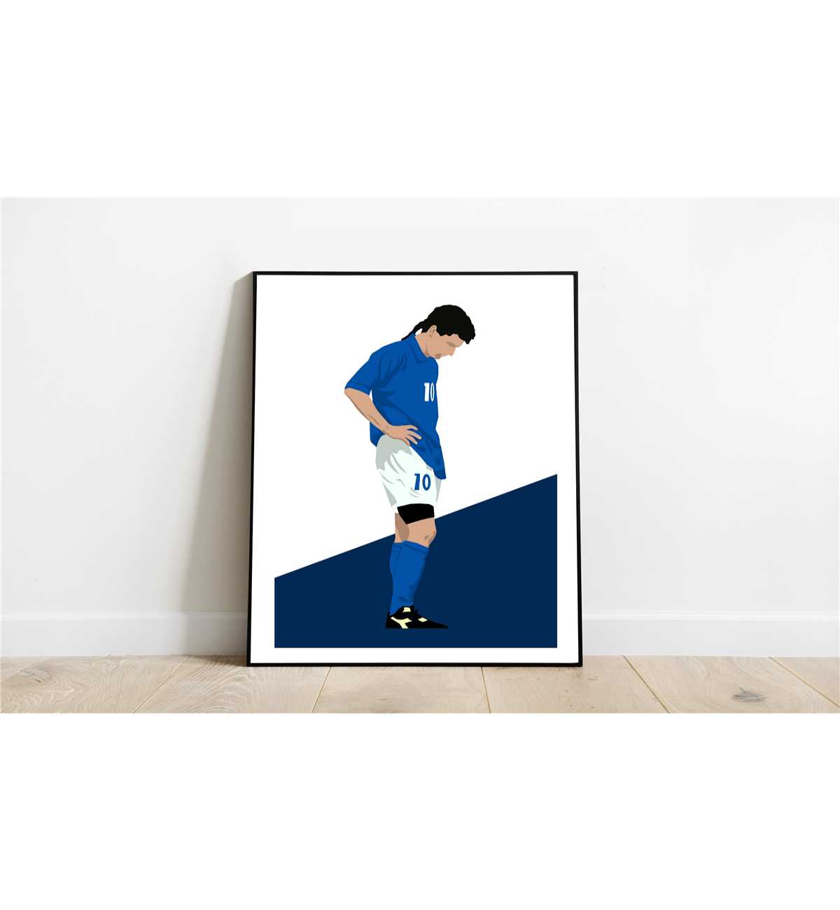 Roberto Baggio - Minimalist poster - Poster - | Inspire Uplift