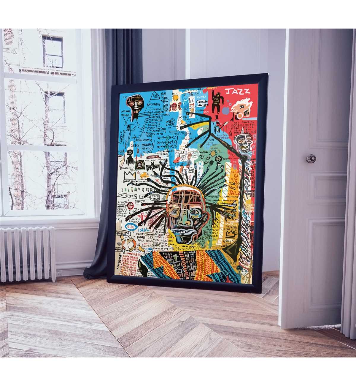 Jean Michel Basquiat Print, Street Graffiti Wall Art | Inspire Uplift