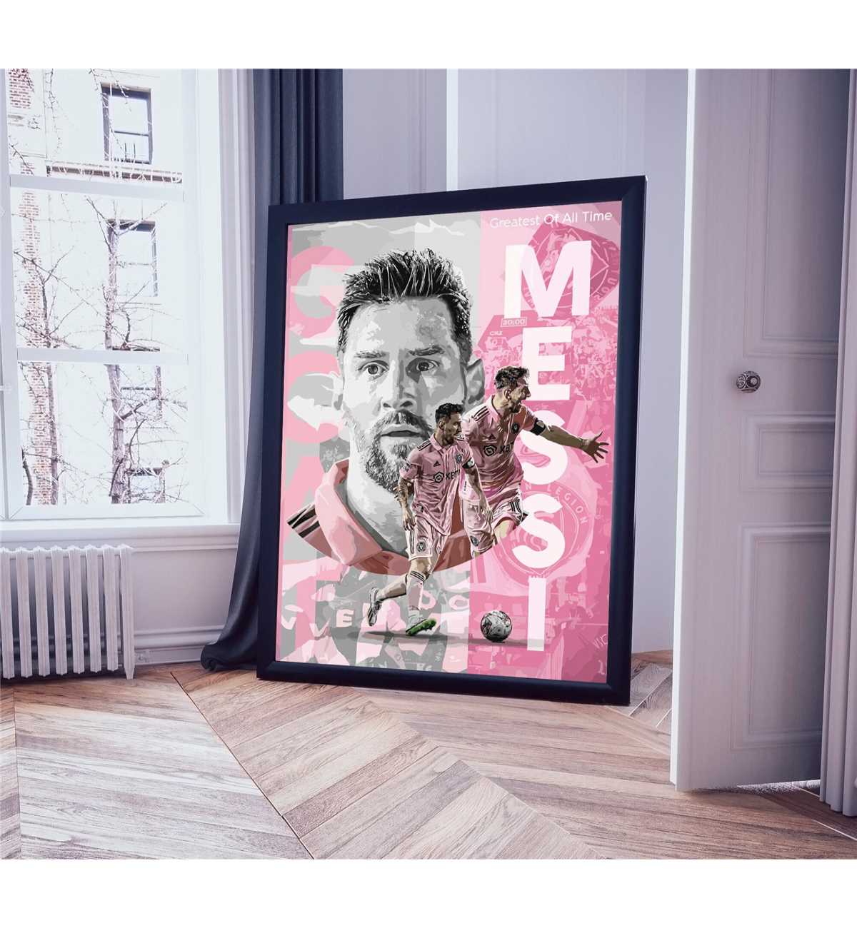Lionel Messi Poster Printable, Messi The Goat Wall | Inspire Uplift