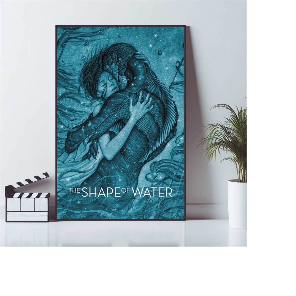The Shape of Water Movie Poster, Wall Art Prints, Canvas Mat | Inspire ...