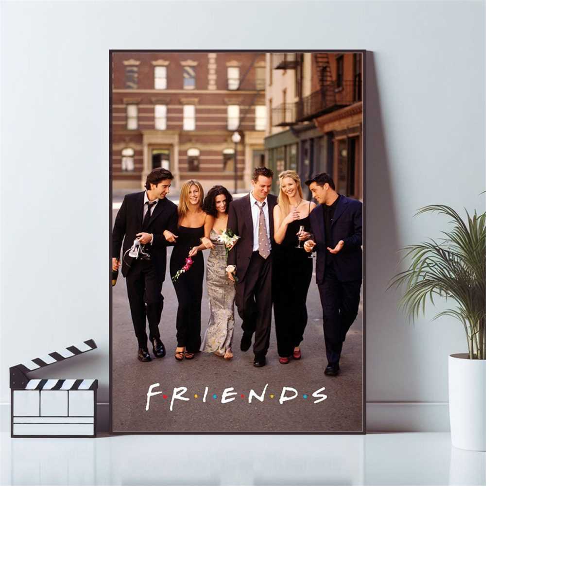 Friends, Movie Poster, Live Room Wall Art, Canvas Material G | Inspire ...