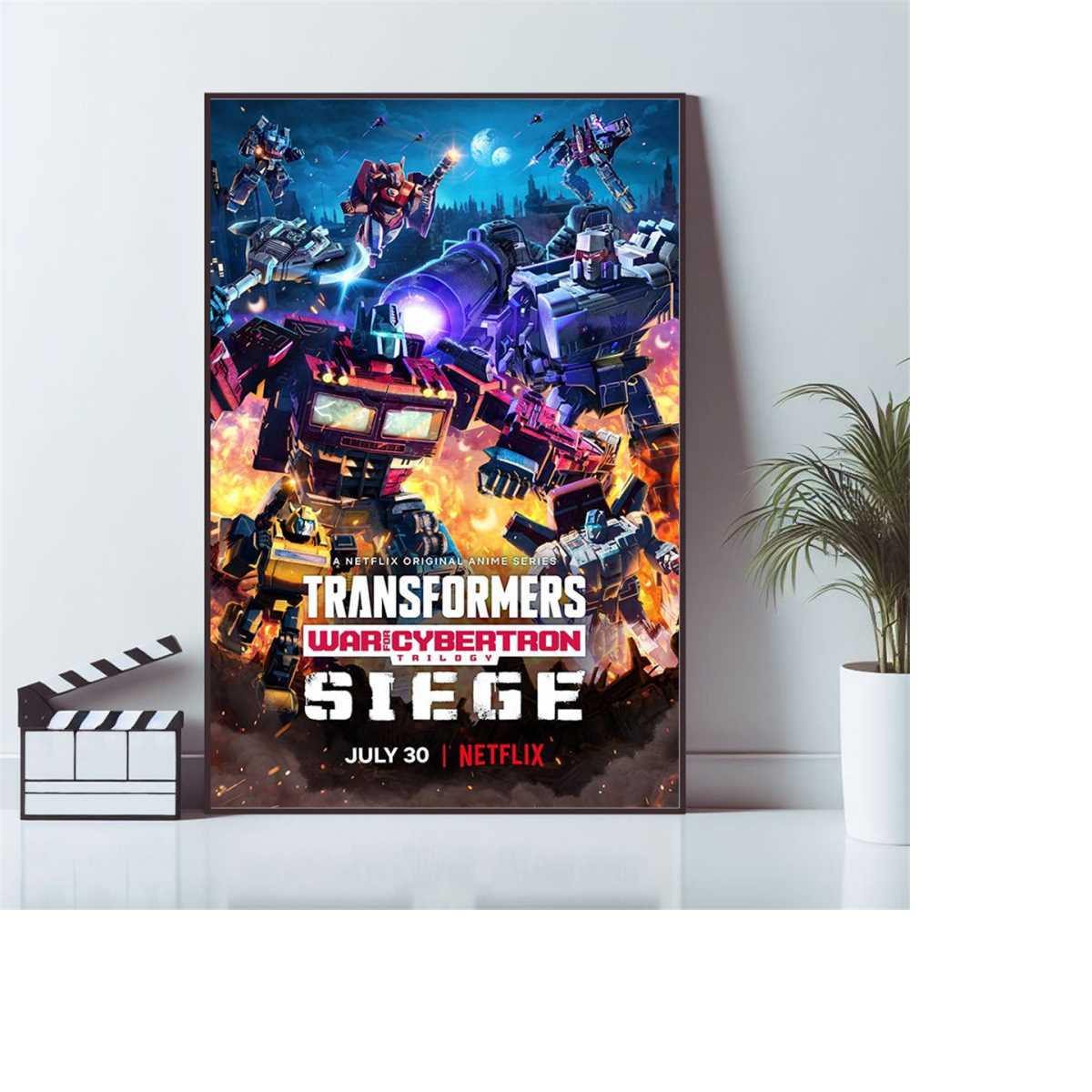 Transformers War for Cybertron Trilogy Movie Poster, Art Pos | Inspire ...