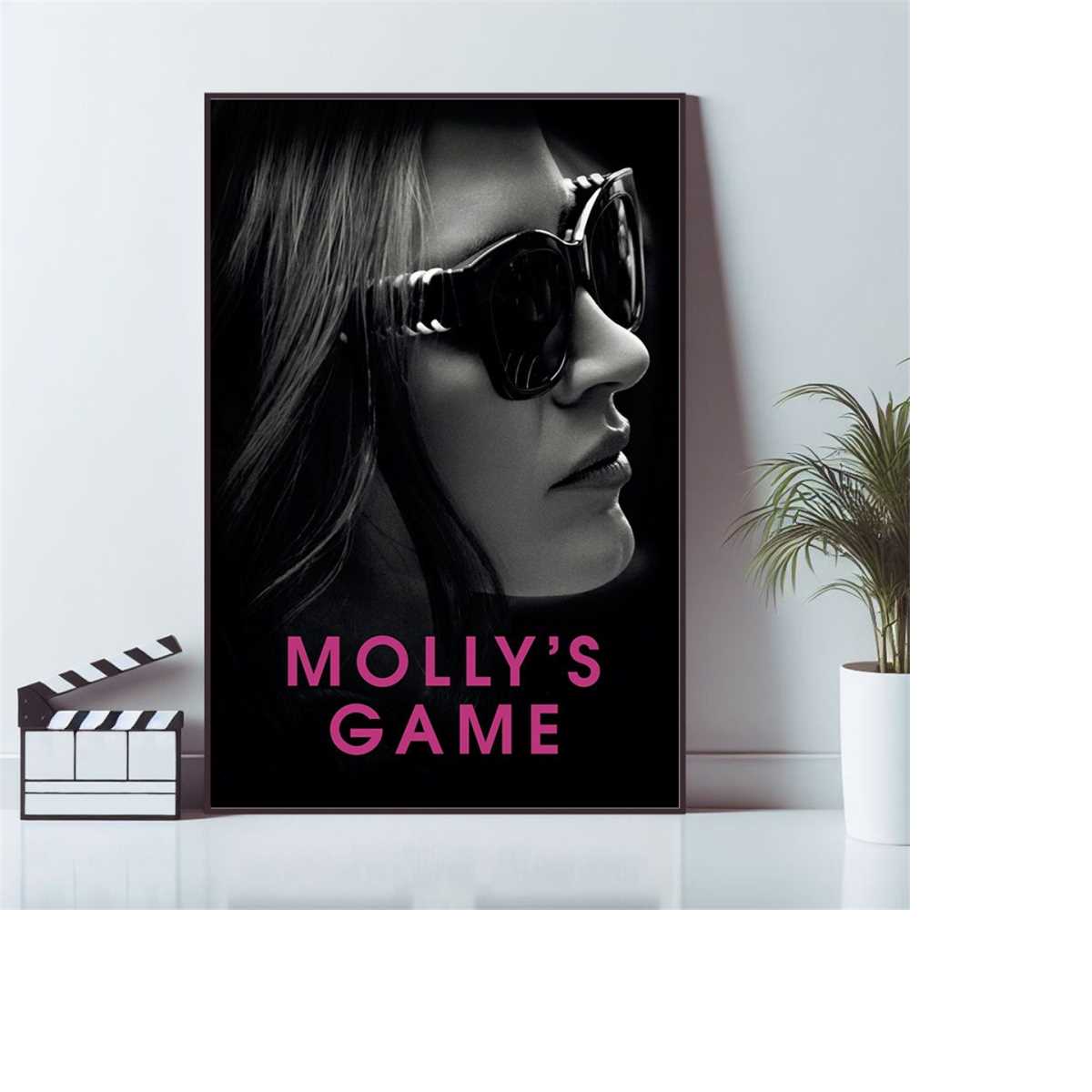 Molly's Game, Movie Poster, Wall Art Prints, Art Poster, Can | Inspire ...