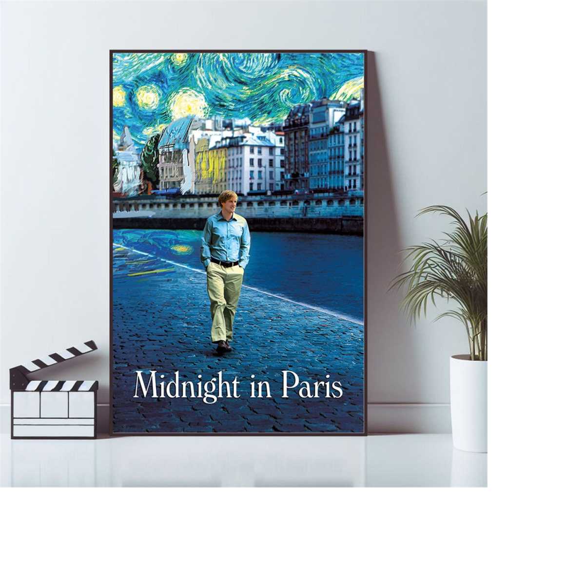 Midnight in Paris, Movie Poster, Wall Art Prints, Art Poster | Inspire ...