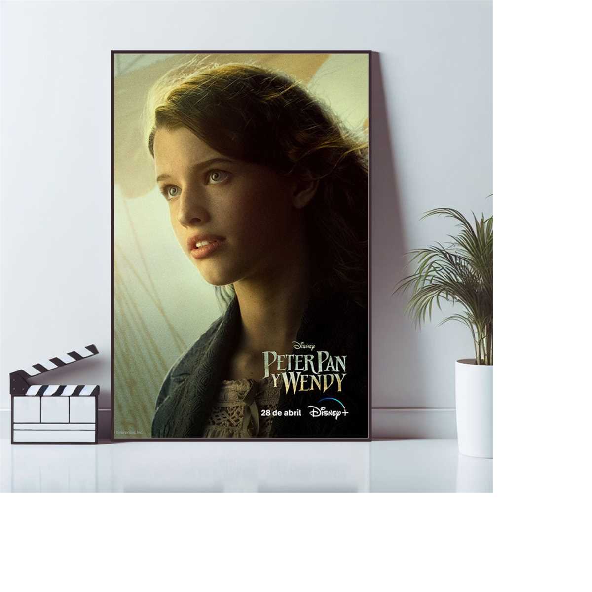Peter Pan & Wendy Movie Poster, Art Poster, Canvas Material | Inspire ...