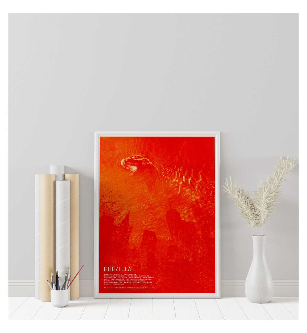 Godzilla Movie Poster - Godzilla Poster - Minimalist | Inspire Uplift