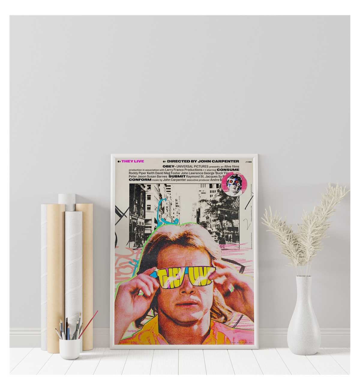 They Live Poster - John Carpenter - Minimalist | Inspire Uplift