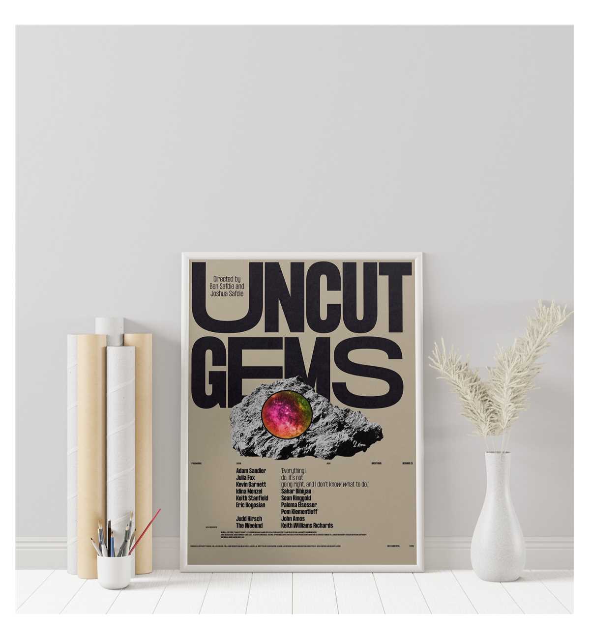 Uncut Gems Poster - Benny Safdie, Josh Safdie | Inspire Uplift