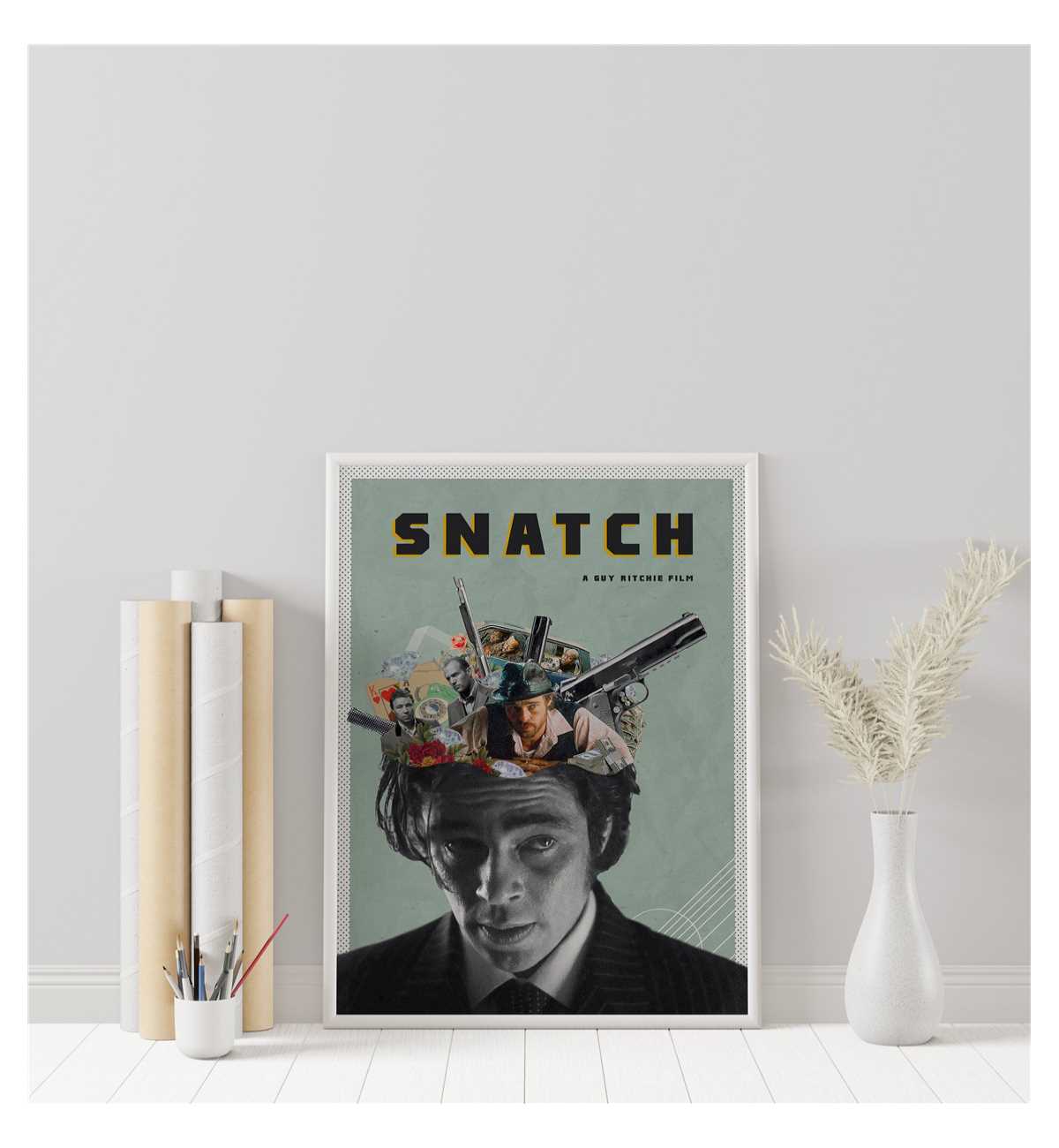 Snatch Poster | Guy Ritchie | Minimalist Movie | Inspire Uplift