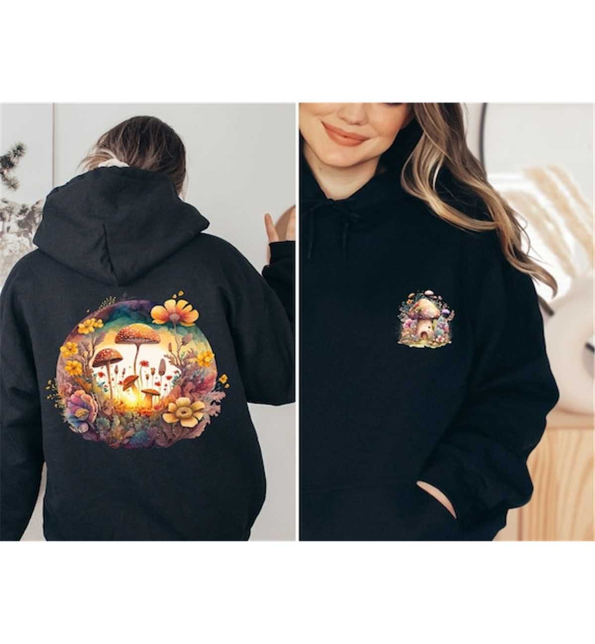 Mushroom Hoodie Cottage Core Clothing Cottagecore Alt Hoodie | Inspire ...