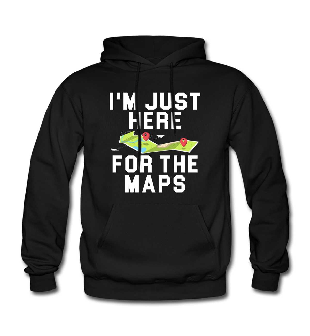 Maps Hoodie. Maps Gift. Map Lover Sweatshirt. Map | Inspire Uplift