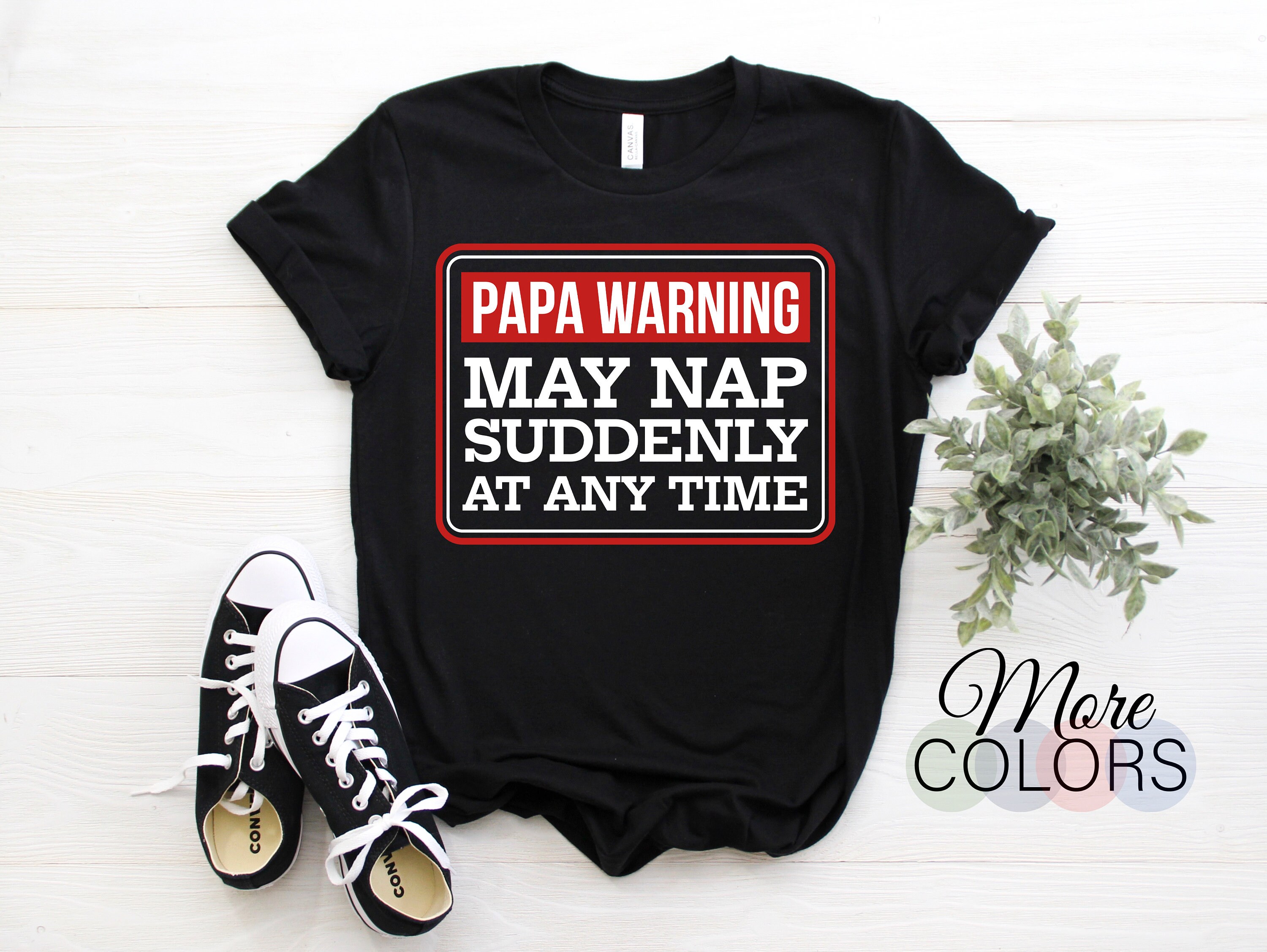 Funny Papa Warning Sign May Nap Suddenly At Any Time Vintage | Inspire ...