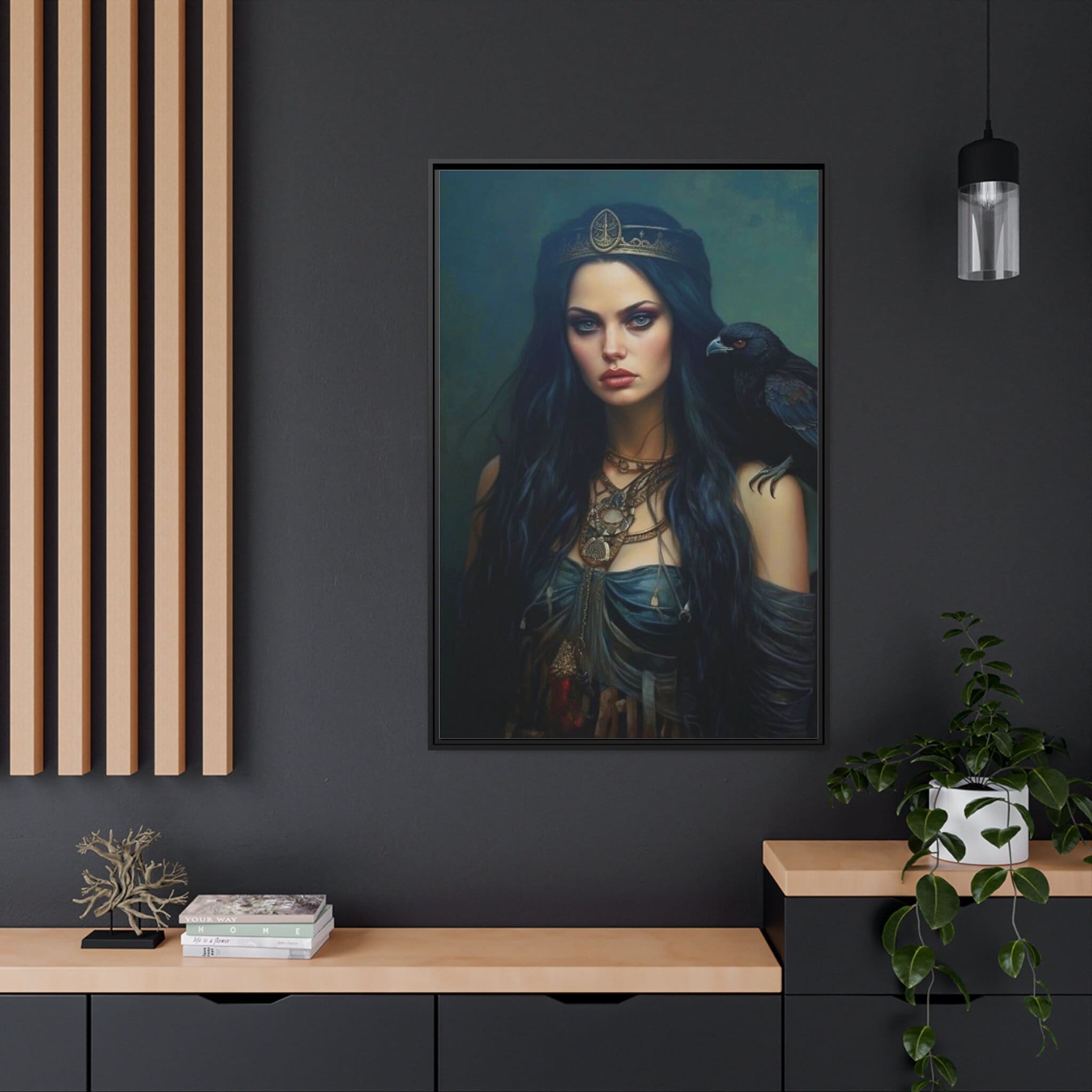 The Morrigan Poster - Warrior-Queen Celtic Goddess Painting | Inspire ...