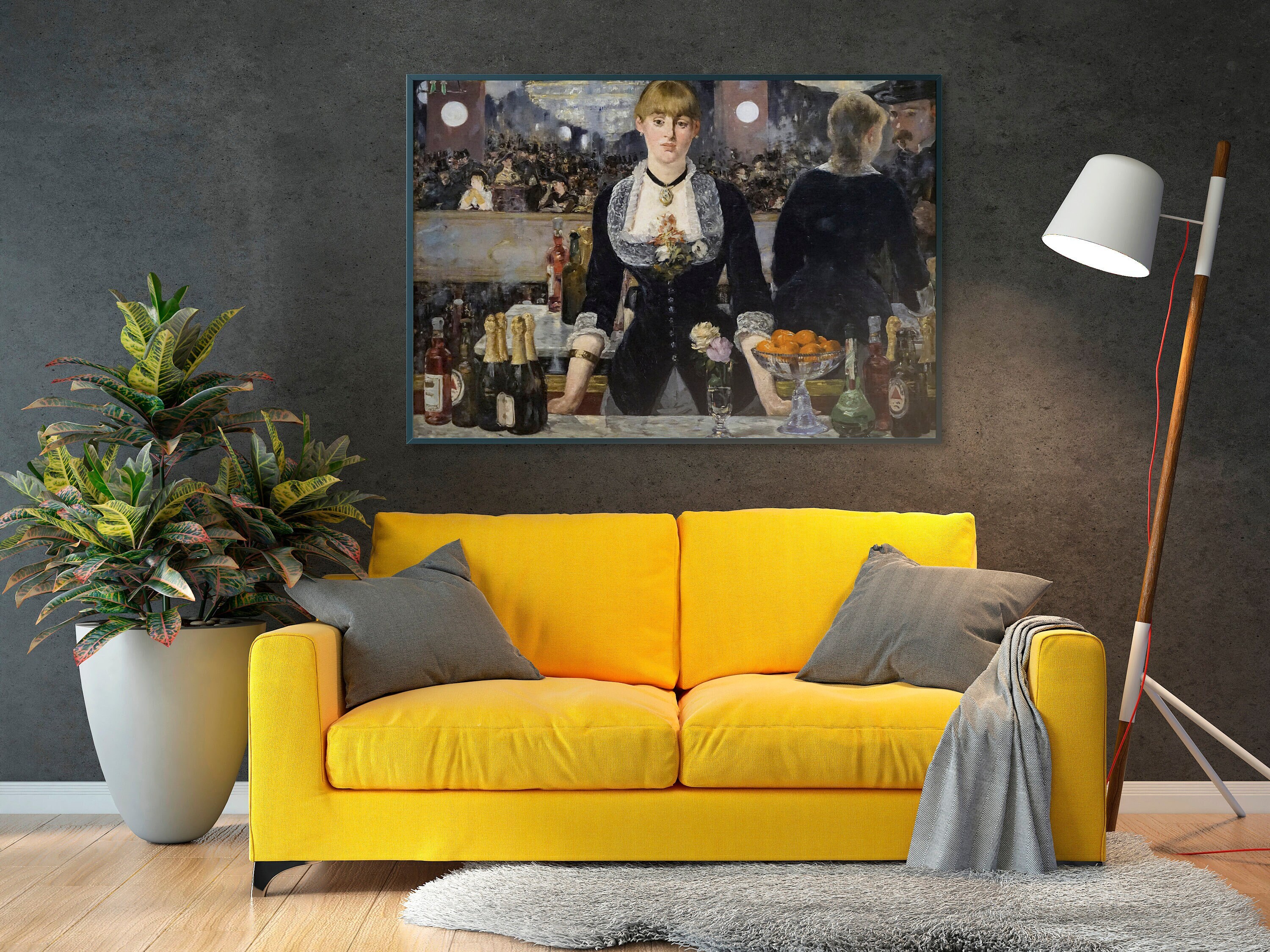 Edouard Manet - A Bar at the Folies-Bergere Print on canvas, | Inspire ...