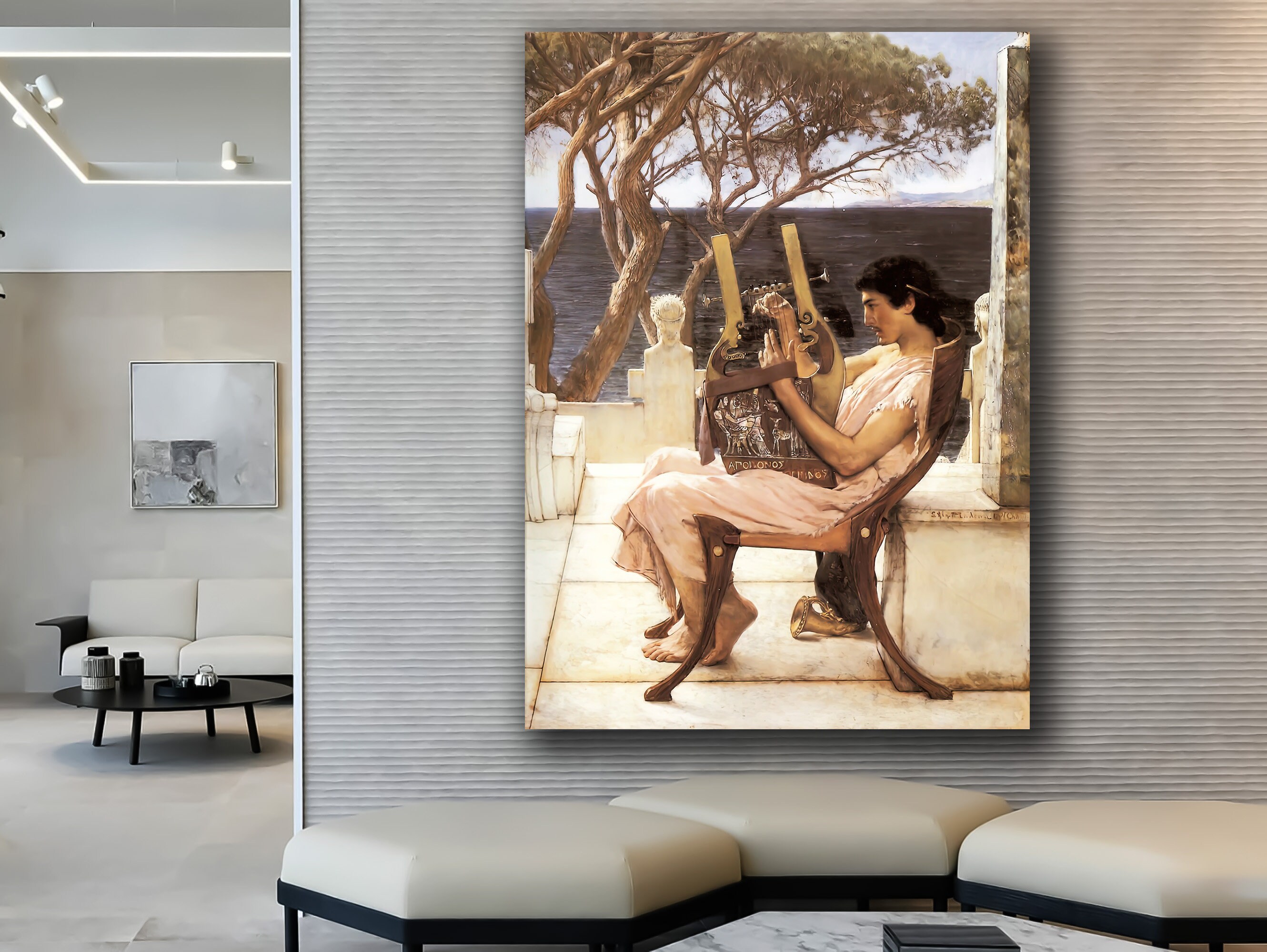 Sappho and Alcaeus Print On Canvas, Lawrence Alma-Tadema Can | Inspire Uplift