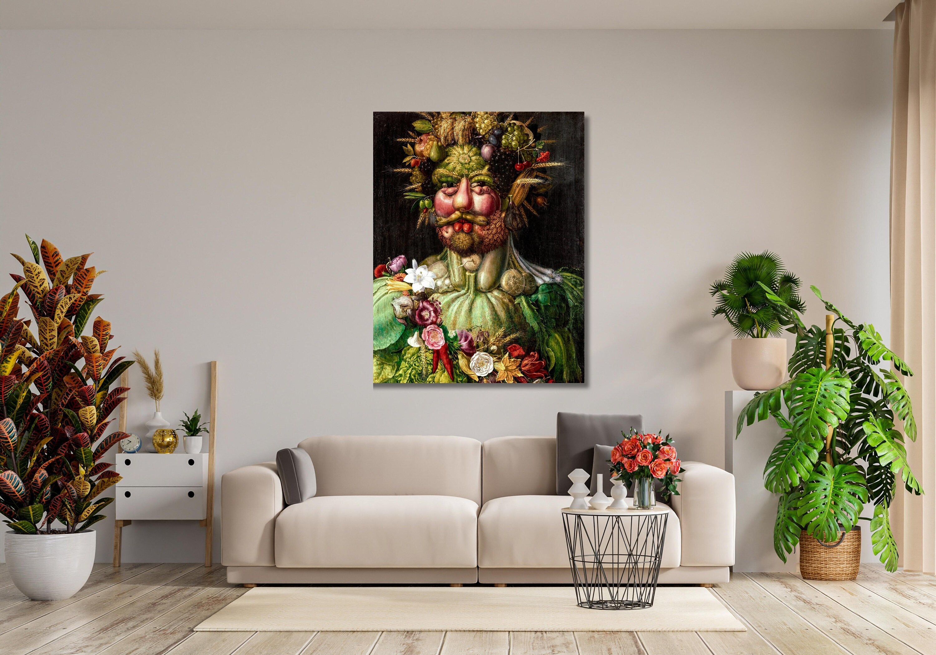Giuseppe Arcimboldo Vertumnus 1590 Fruits Face Poster,Arcimb | Inspire ...