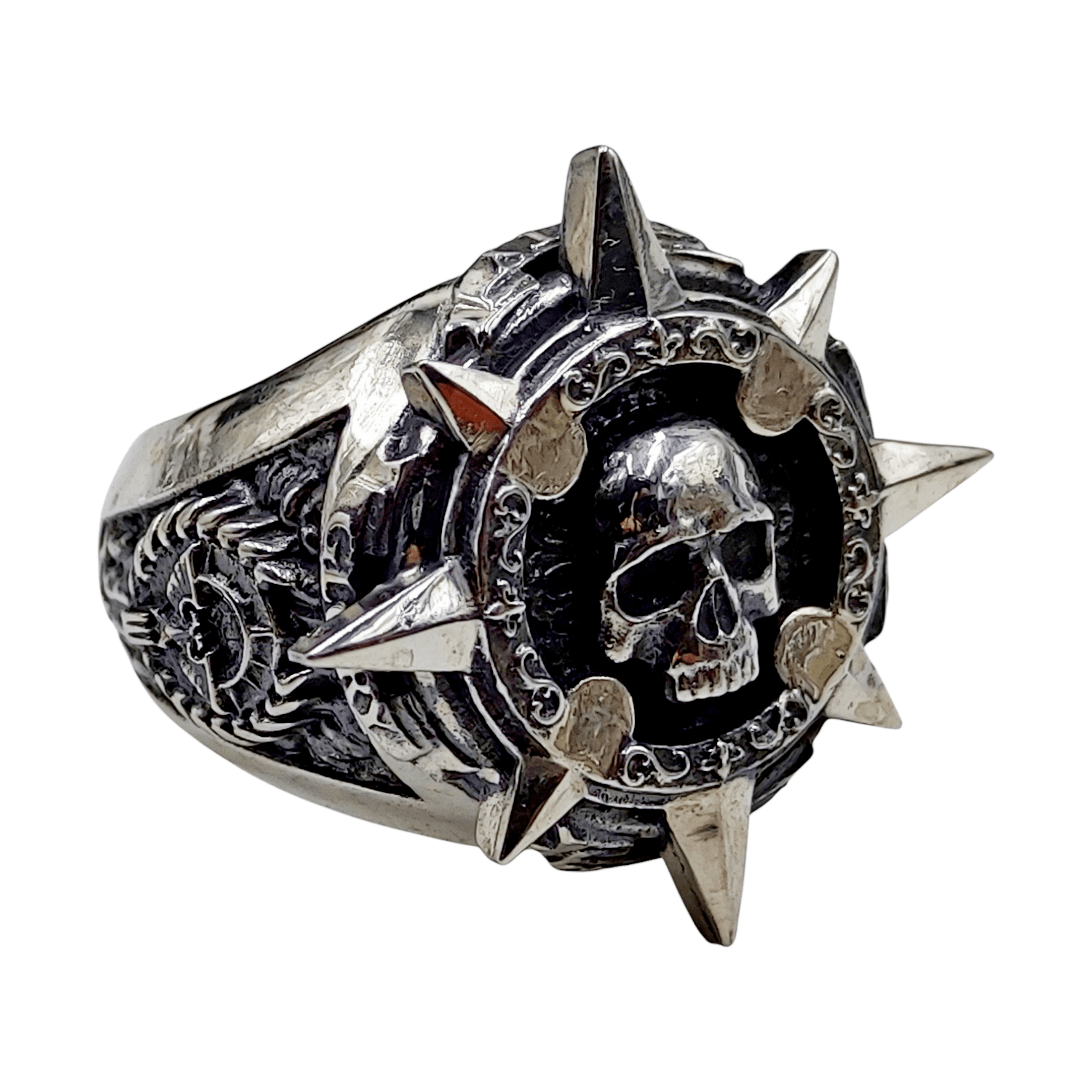 Men's massive ring Rogue Trader, RT, 925 silver, wh40k | Inspire Uplift